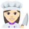 👩🏻‍🍳 Female Cook: Light Skin Tone Emoji