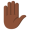 🏿 Raised Hand: Dark Skin Tone Emoji