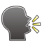 🗣️ Speaking Head in Silhouette Emoji