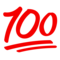 💯 Hundred Points Symbol Emoji
