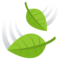 🍃 Leaf Fluttering in Wind Emoji