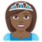 👸🏾 Princess: Medium-Dark Skin Tone Emoji