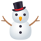 ⛄ Snowman Without Snow Emoji