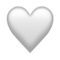 🤍 Emoji Cuore Bianco