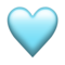 Light Blue Heart Emoji