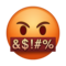 🤬 Serious Face With Symbols Covering Mouth (aka Swearing) Emoji