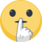 🤫 Face with Finger Covering Closed Lips Emoji