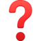 Black Question Mark Ornament Emoji