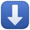 ⬇️ Downwards Black Arrow Emoji
