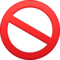 🚫 No Entry Sign Emoji