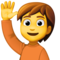 🙋 Happy Person Raising One Hand Emoji