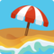 🏖️ Beach with Umbrella Emoji
