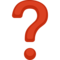 Black Question Mark Ornament Emoji