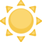 ☀️ Black Sun with Rays Emoji