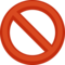 🚫 No Entry Sign Emoji