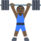 🏋🏿 Weight Lifter: Dark Skin Tone Emoji