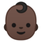 👶🏿 Baby: Dark Skin Tone Emoji