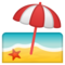 🏖️ Beach with Umbrella Emoji