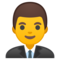 👨‍💼 Man Office Worker Emoji