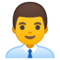 👨‍💼 Man Office Worker Emoji