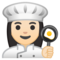 👩🏻‍🍳 Female Cook: Light Skin Tone Emoji