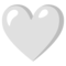 🤍 White Heart Emoji