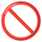 🚫 No Entry Sign Emoji