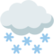 🌨️ Cloud with Snow Emoji