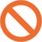 🚫 No Entry Sign Emoji