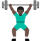 🏋🏿 Weight Lifter: Dark Skin Tone Emoji