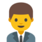 👨‍💼 Man Office Worker Emoji
