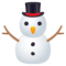 ⛄ Snowman Without Snow Emoji