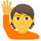🙋 Happy Person Raising One Hand Emoji