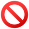 🚫 No Entry Sign Emoji