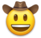 🤠 Face with Cowboy Hat Emoji