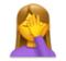 🤦‍♀️ Woman Facepalming Emoji