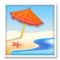 🏖️ Beach with Umbrella Emoji
