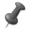 Black Pushpin Emoji