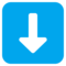 ⬇️ Downwards Black Arrow Emoji