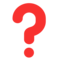 Black Question Mark Ornament Emoji