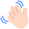👋🏻 Waving Hand Sign: Light Skin Tone Emoji