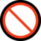🚫 No Entry Sign Emoji