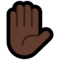 🏿 Raised Hand: Dark Skin Tone Emoji