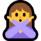 🙅‍♀️ Woman Gesturing No Emoji