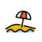 🏖️ Beach with Umbrella Emoji