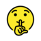 🤫 Face with Finger Covering Closed Lips Emoji