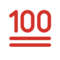 💯 Hundred Points Symbol Emoji