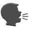 🗣️ Speaking Head in Silhouette Emoji