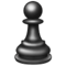 ♟️ Black Chess Pawn Emoji