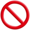 🚫 No Entry Sign Emoji